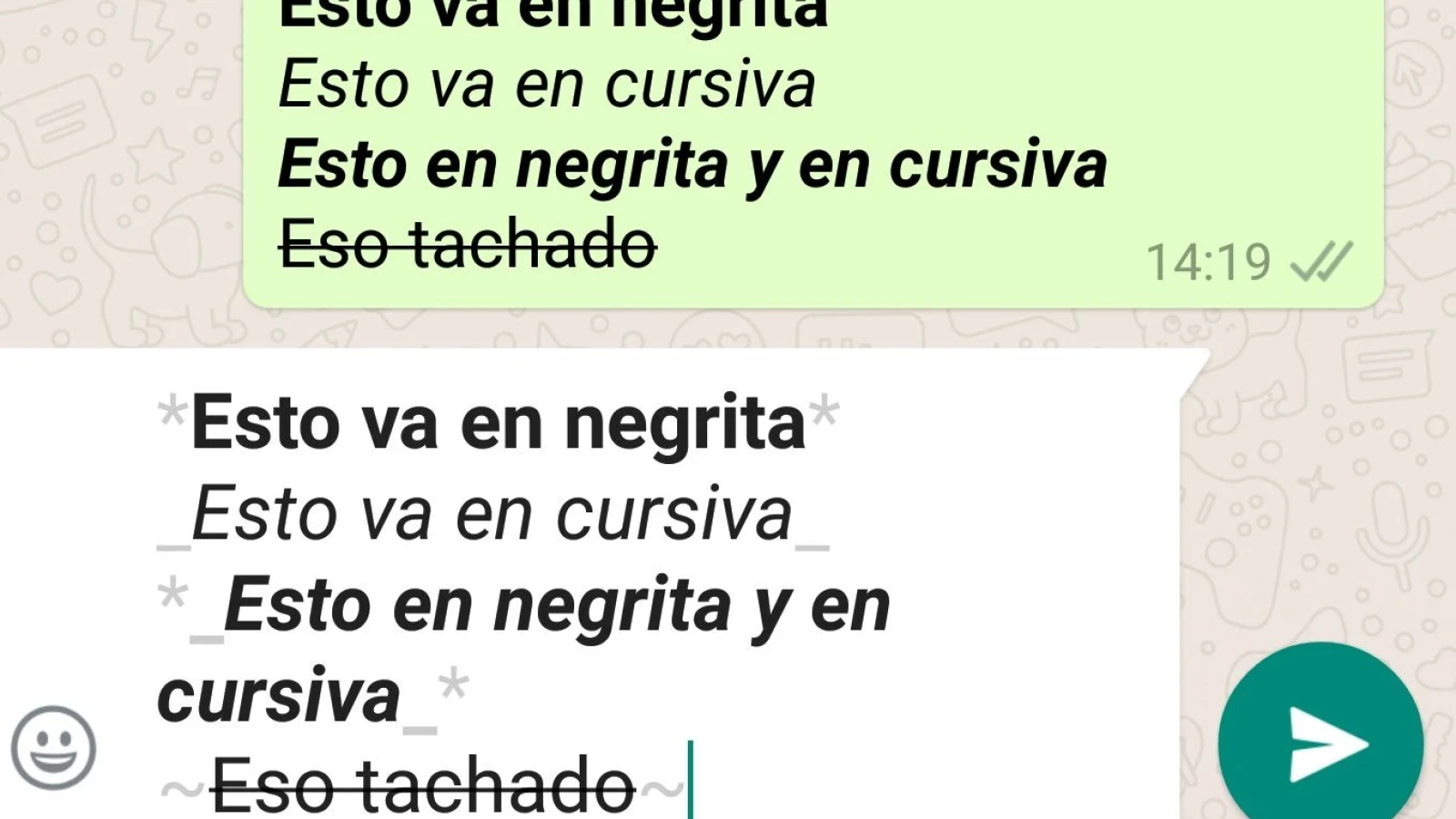 Noticia: WhatsApp: Cómo poner negrita, cursiva y tachar palabras ...
